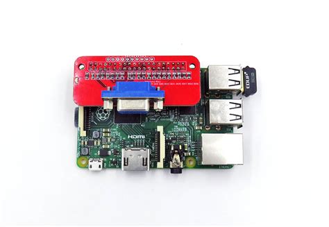 gpio to vga convert board dpi lcd for raspberry pi electrodragon