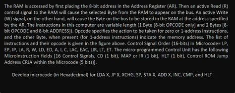Solved Assignment A CPU With A Single Bit Wide Bus Chegg