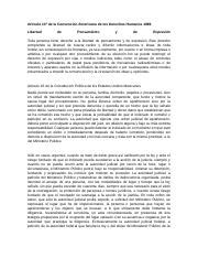 Artículo º de la Convención Americana de los Derechos Humanos docx Artículo º de la