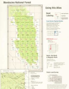 Mendocino National Forest Atlas Mendo Forest Topo Atlas Northern Calif