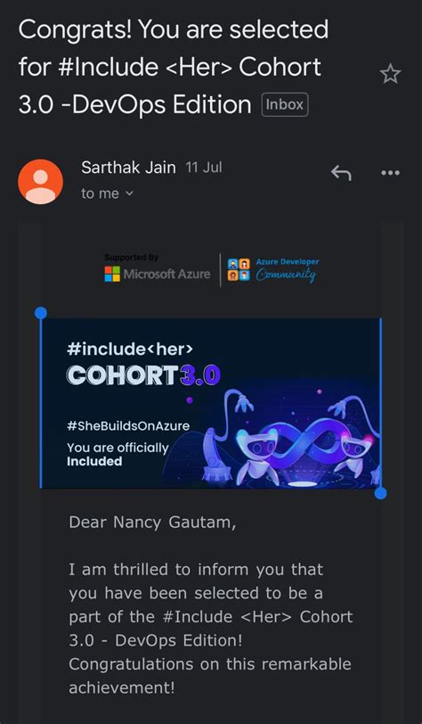 Nancy Gautam On Linkedin Include Shebuildsonazure Reskill