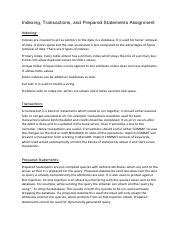 Indexing Assignment Pdf Indexing Transactions And Prepared Statements Assignment Indexing
