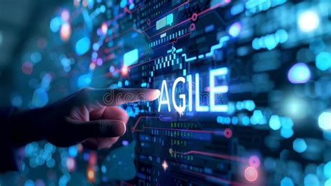 Agile Software Development Scrum Methodology Boards Workflow Finger