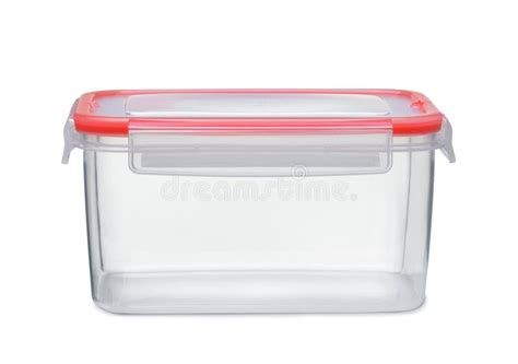 Empty Clear Reusable Plastic Storage Container Stock Image Image Of