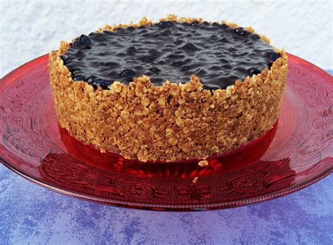 Blaubeer Cheesecake Mit Knusperboden Danielas Foodblog