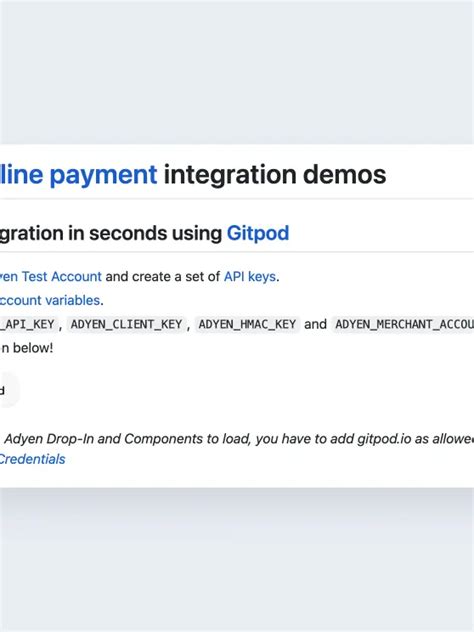 Run Any Of Our Samples Under A Minute Using Gitpod Adyen