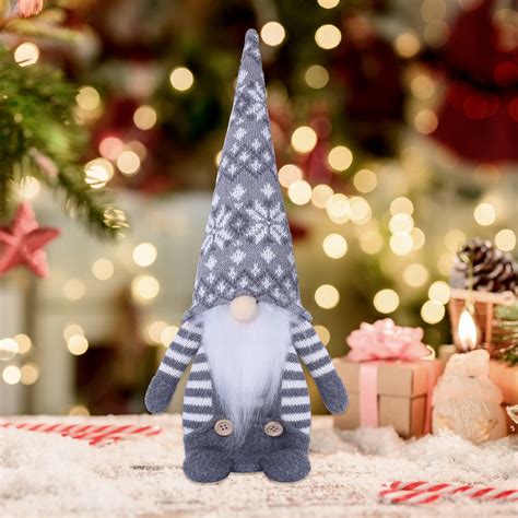 Hoomy Clearance Christmas Decoration Sitting Plush Faceless Doll With