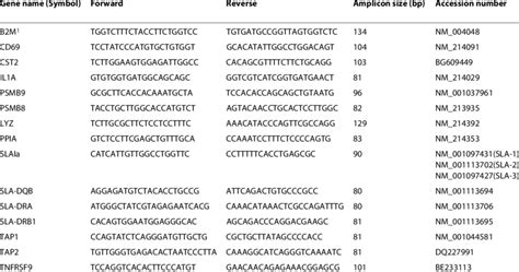 Primer Sequences For Qrt Pcr Validation Download Table