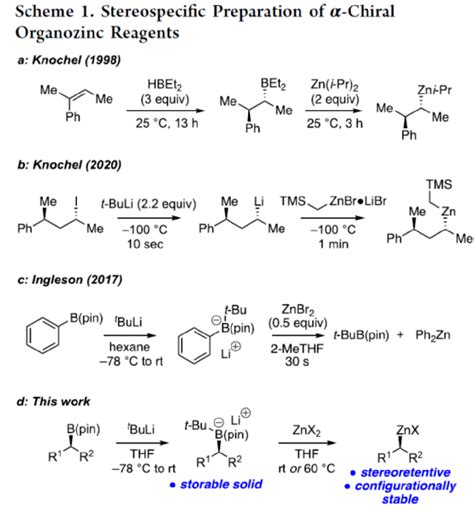 Jacs：有“硼”有“锂”，手性二级烷基锌试剂的合成及应用反应进行soc