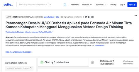 Perancangan Desain Uiux Berbasis Aplikasi Pada Perumda Air Minum Tirta