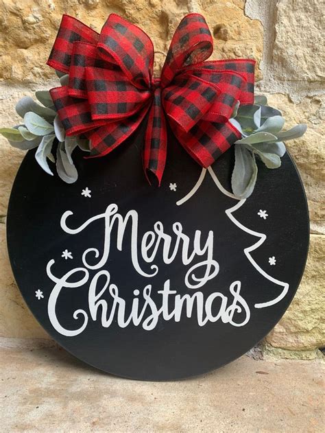 Merry Christmas Door Hanger Christmas Door Hanger Merry Christmas
