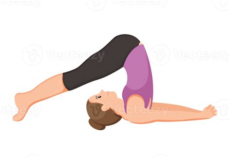 Free Young Woman Doing Yoga Poses Illustration 21491901 Png With