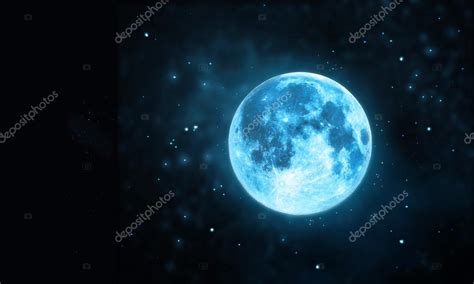Atm Sfera Blanca De Luna Llena Con Estrella En El Fondo Oscuro Del