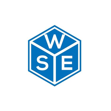 Wse Letter Logo Design On Black Background Wse Creative Initials