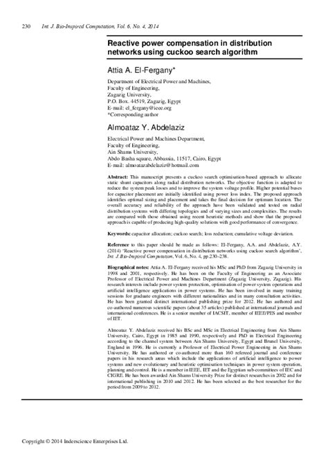 Pdf Reactive Power Compensation In Distribution Networks With Statcom By Fuzzy Logic Theory