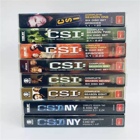 Csi Dvd Bundle Crime Scene Investigation Dvd Lot Seasons 1 2 3 6 7 8