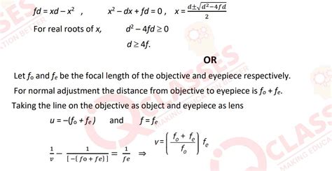 Show That The Least Possible Distance Between An Object And Its Real Image In A Convex Lens Is