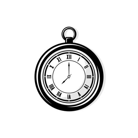 Simple Classic Clock Vector Design Vector Art At Vecteezy