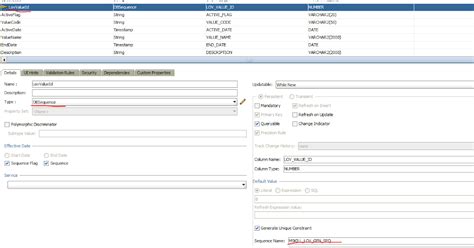 using database sequence in the adf for primary key attribute