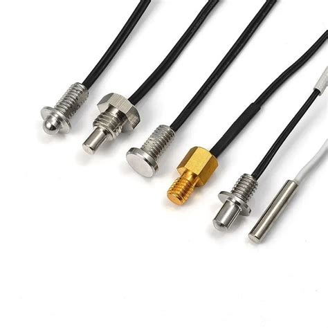 Fluid Thermal Temperature Sensor With Pt100 Pt1000 Ohm 3 Wire 4 Wire Class A Motor Bearing Rtd