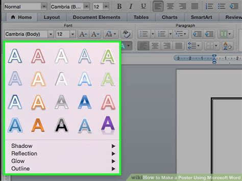How To Make A Poster Using Microsoft Word Steps With Pictures