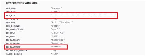 Laravel Ẩn Config Trong Chế độ Debug Laravel