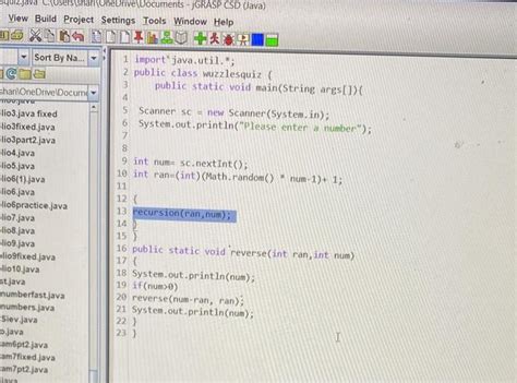 Solved Import Java Util Public Class Wuzzlesquiz Chegg