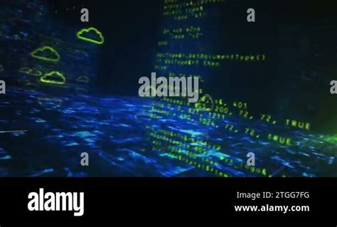 Cloud Computing And Online Storage And Internet Server Symbol Abstract