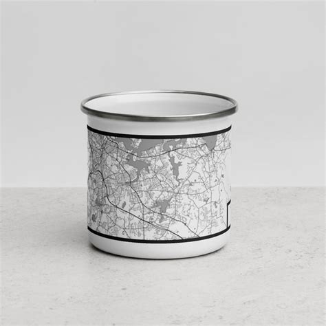Weymouth Massachusetts Map Enamel Mug In Classic — Jace Maps