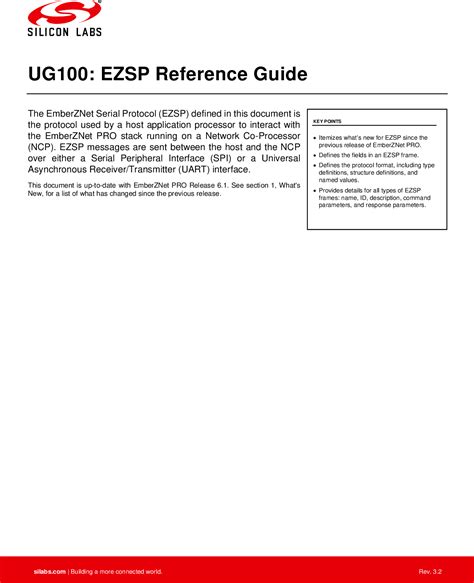 UG EZSP Reference Guide Ug