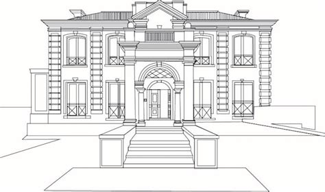 Draw Line Art Sketch Of Your House Or Any Building By Arslanlhr Fiverr