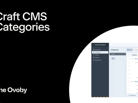 A Users Guide To Creating Craft Cms Categories The Ovoby
