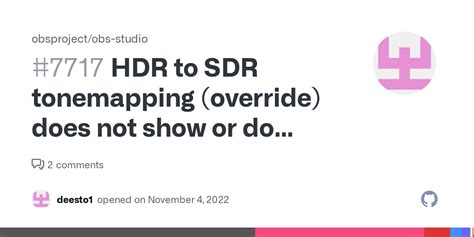 Hdr To Sdr Tonemapping Override Does Not Show Or Do Anything In The