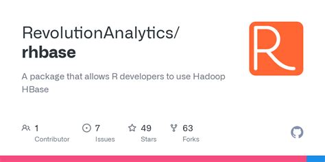 Github Revolutionanalyticsrhbase A Package That Allows R Developers To Use Hadoop Hbase