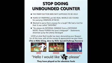 Things You Probably Did Not Know You Can Unbounded Counter Nine Sols