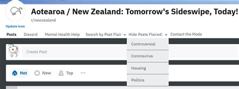 Replacing A Topbar Button With Links To Block Posts Based On Flair R