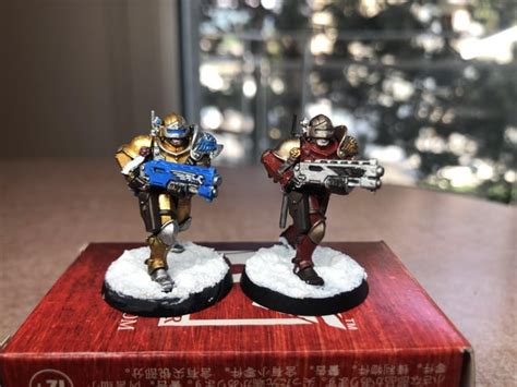 My Girlfriend And I Got The Free Mini Arbites And Paint Them They Are