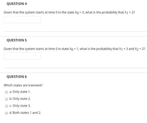 Solved For Problems Below Consider A Markov Chain With Chegg