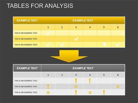 Database Tables PowerPoint Diagram