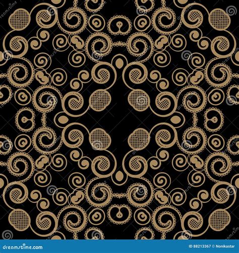 Swirly Seamless Pattern Stock Vector Illustration Of Openwork 88213367