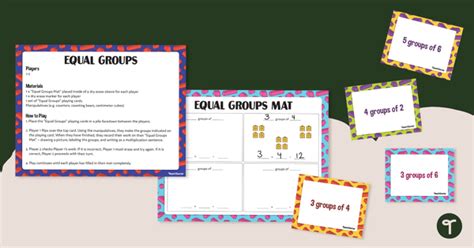Equal Groups Multiplication Activity Teach Starter