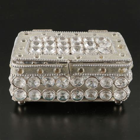 Mikasa Faceted Candlesticks With Other Decorative Boxes Ebth