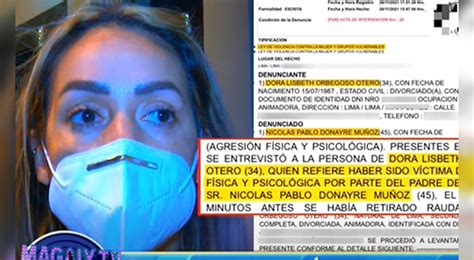 Dorita Orbegoso Denunció Al Padre De Su Hijo Por Violencia Física Y