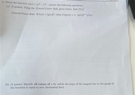 Solved Given The Function F X X Answer The Chegg