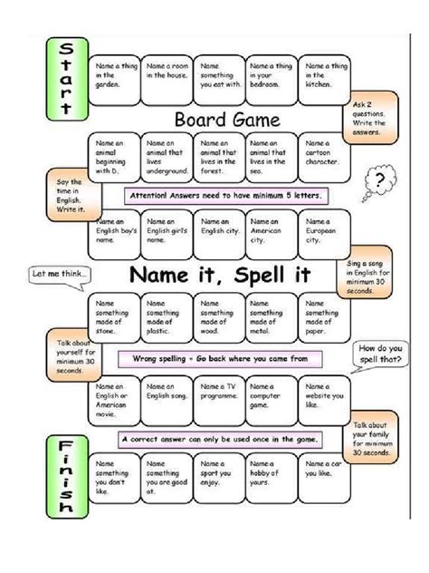 Board Game Language Pdf