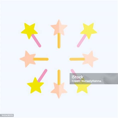 아이콘 불꽃놀이 별 기호와 관련이 있습니다 플랫 스타일 심플한 디자인 편집 가능 간단한 그림입니다 간단한 벡터 아이콘 금 금속에 대한 스톡 벡터 아트 및 기타 이미지