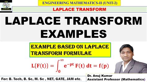 Laplace Transform Examples Laplace Transform Engineering Mathematics