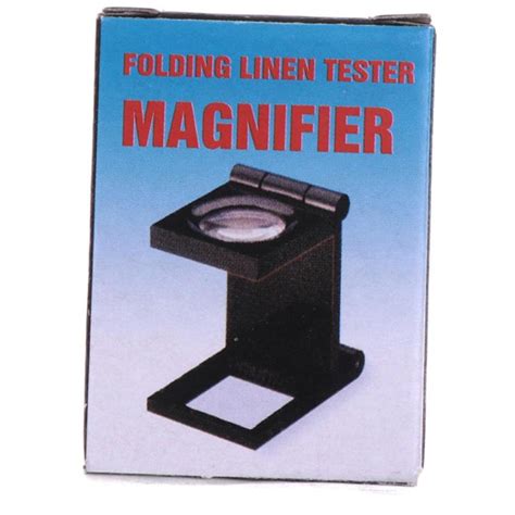 10x 28mm Folding Magnifier Stand Loupe With Scale For Textile Optical