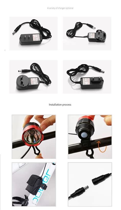 Передний светодиодный фонарь на руль велосипеда, с USB-портом для ...
