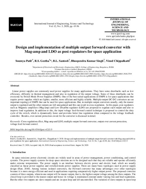 pdf design and implementation of multiple output forward converter